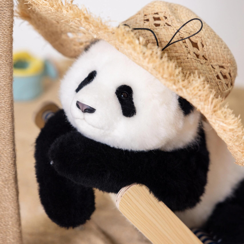 Realistic Meng Lan Panda Plush | Handmade 3-Months Lifelike Panda Plush