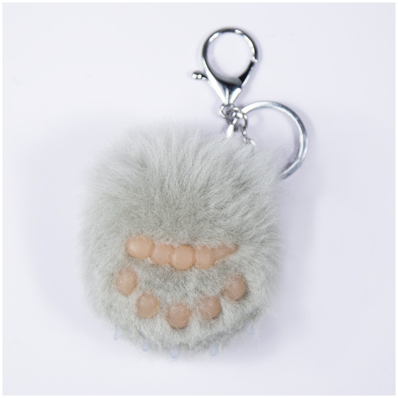 Realistic Panda Paw Keychain Real Fur Paw Keychains in 4 Colors