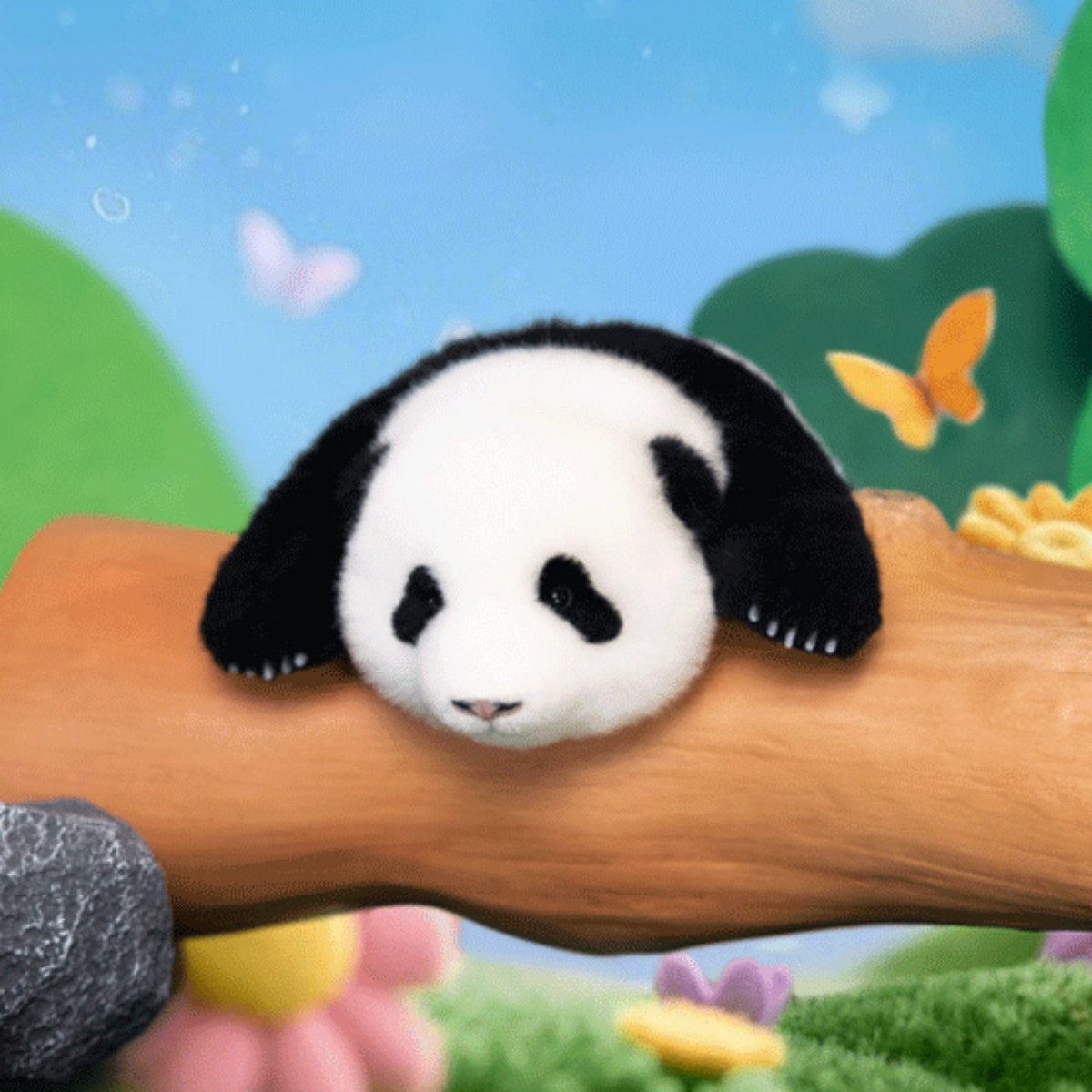1.5-Month-Old Meng Lan Panda Plush Handmade Lifelike Stuffed Panda